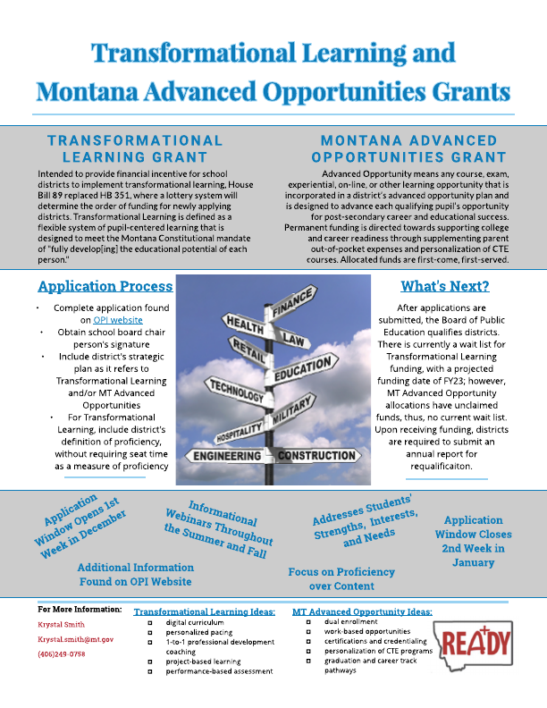 Montana Advanced Opportunities